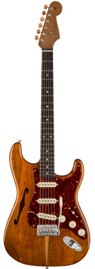 Fender Custom Shop Artisan Koa Thinline Stratocaster, Roasted Ash Body ...