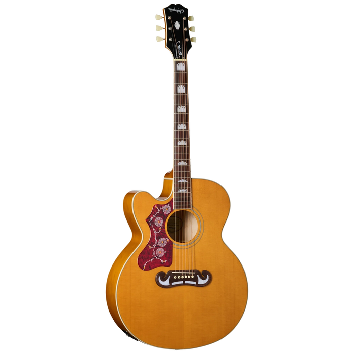 Epiphone J-200 Studio EC Acoustic/Electric Guitar w/Gigbag Left-Handed ...