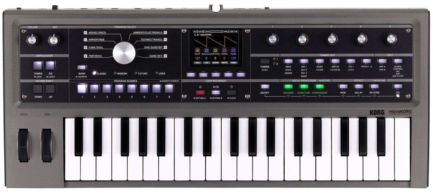 Korg - 37-Key Mini Key Analog Synthesizer With Vocoder & Mic mkii for ...